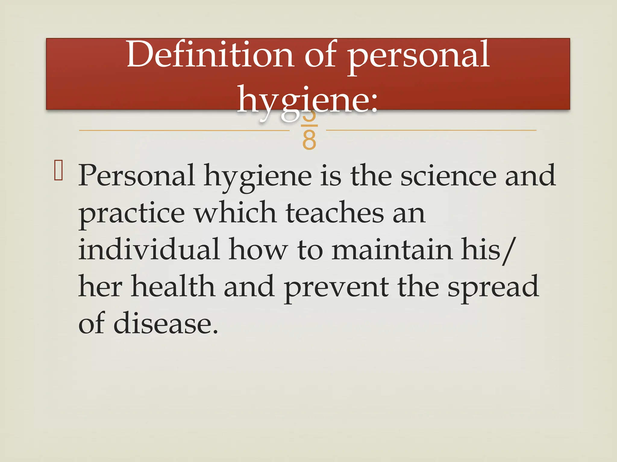PPT on Hygiene & personal hygiene fo nurses.pptx