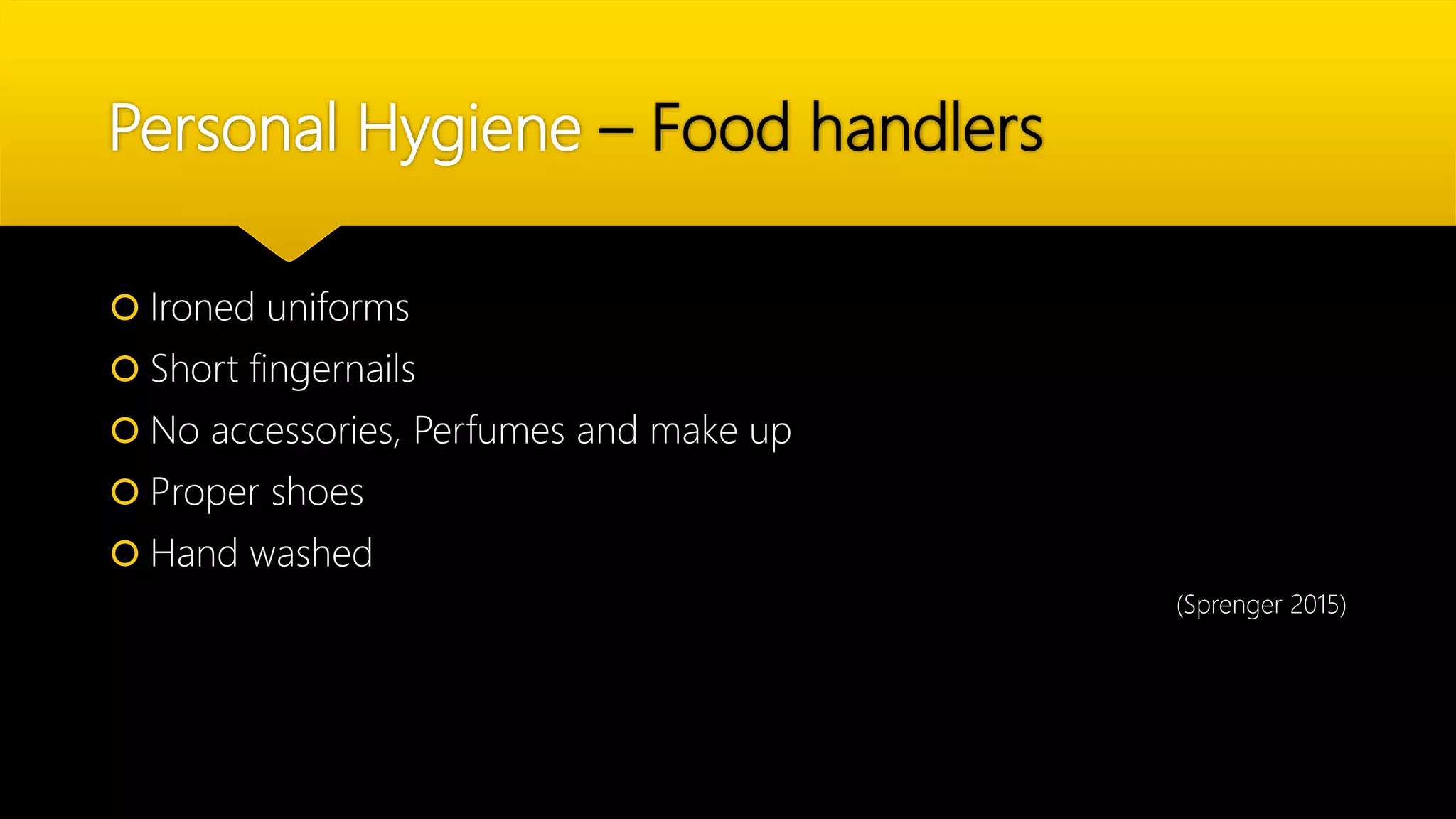 Hygiene and food safety | PPTX