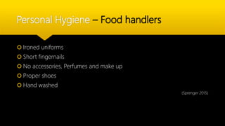 Hygiene and food safety | PPTX