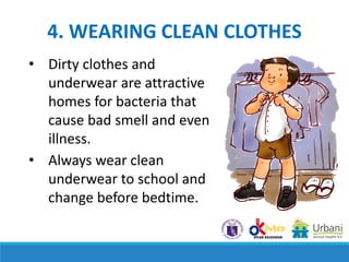 Wearing Clean Clothes Clipart