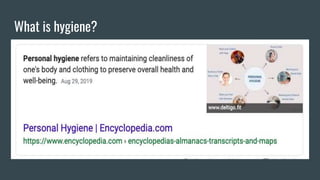 PR Practicum - Hygiene and Personal Grooming | PPTX