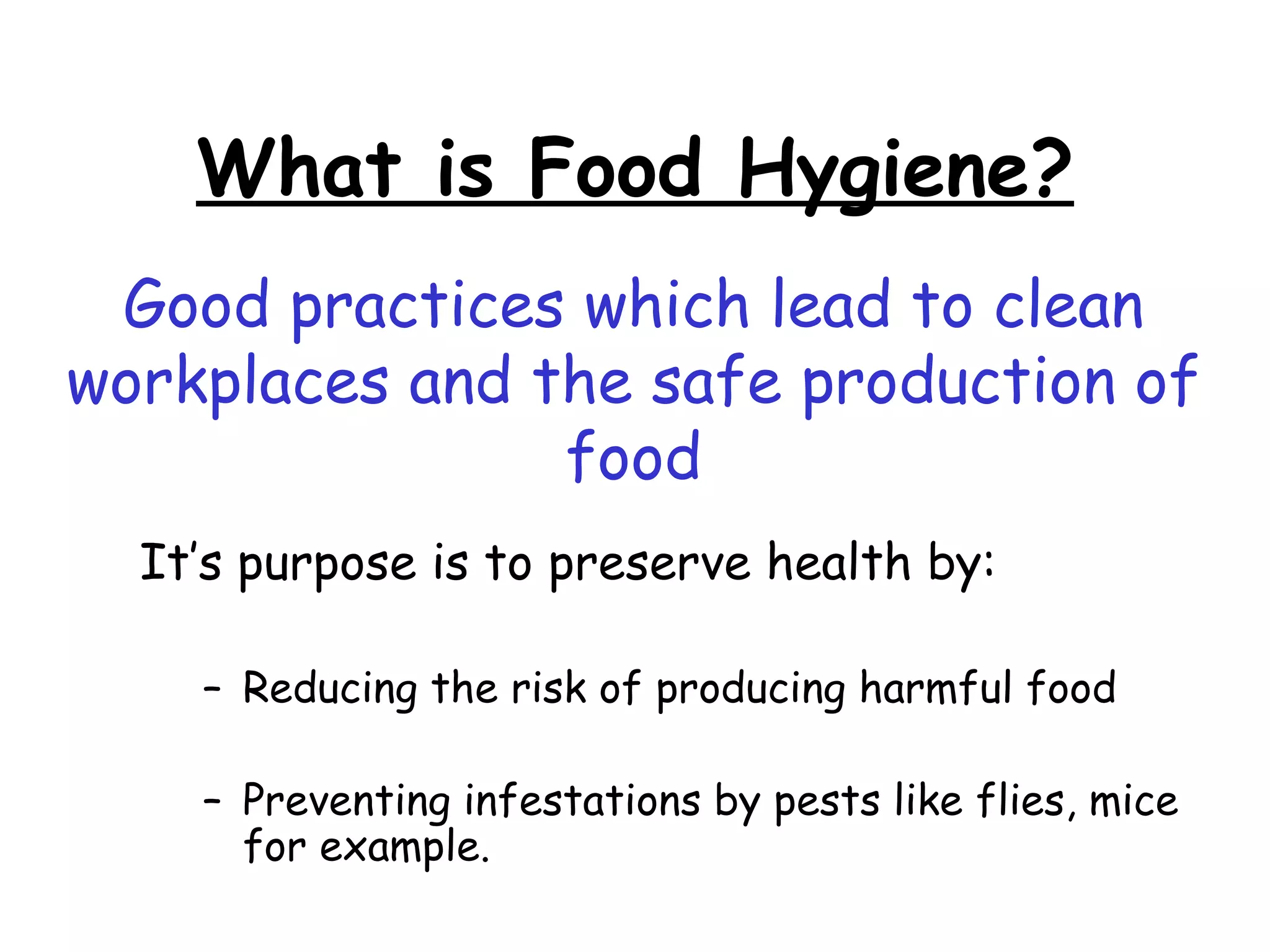 Hygiene and safety powerpoint | PPT