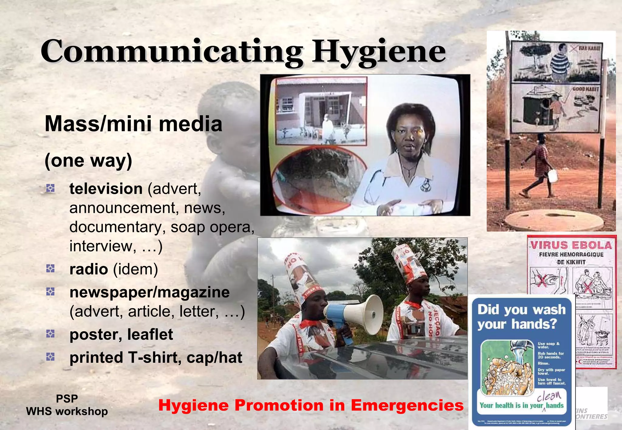 Hygiene Promotion In Emergencies | PPS