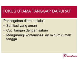 Hygiene promotion in emergencies mentawai | PPT