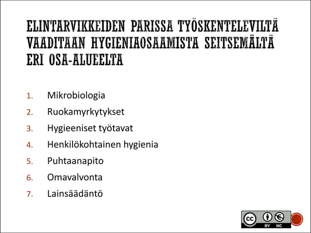 Hygieniapassi opiskelumateriaali | PDF