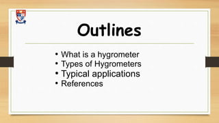 Hygrometers | PPTX