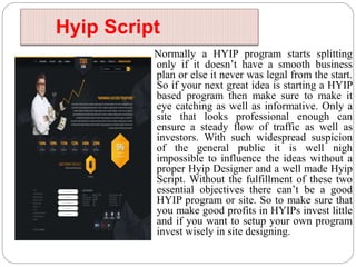Hyip template | PPT