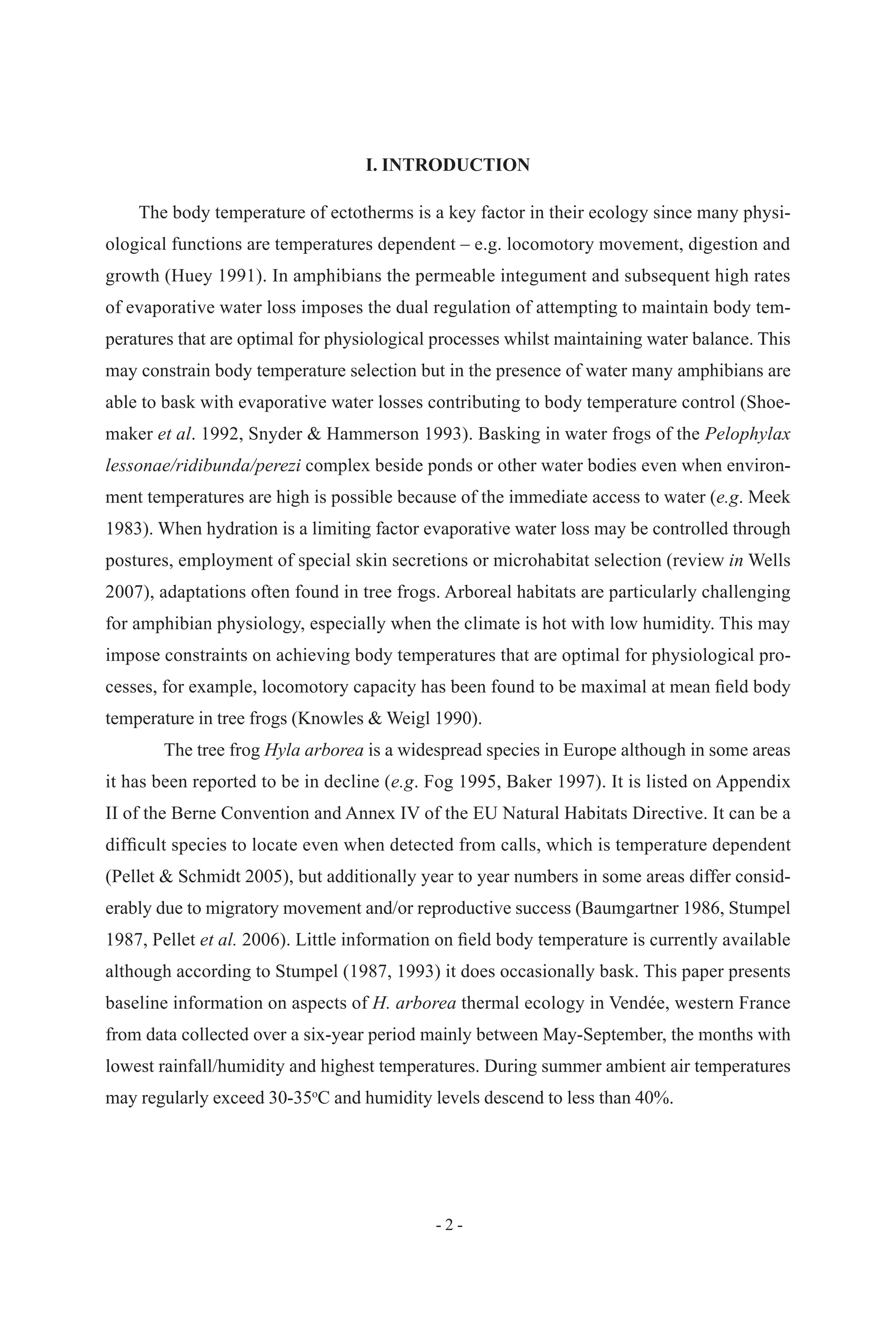 Hyla arborea thermal ecology | PDF