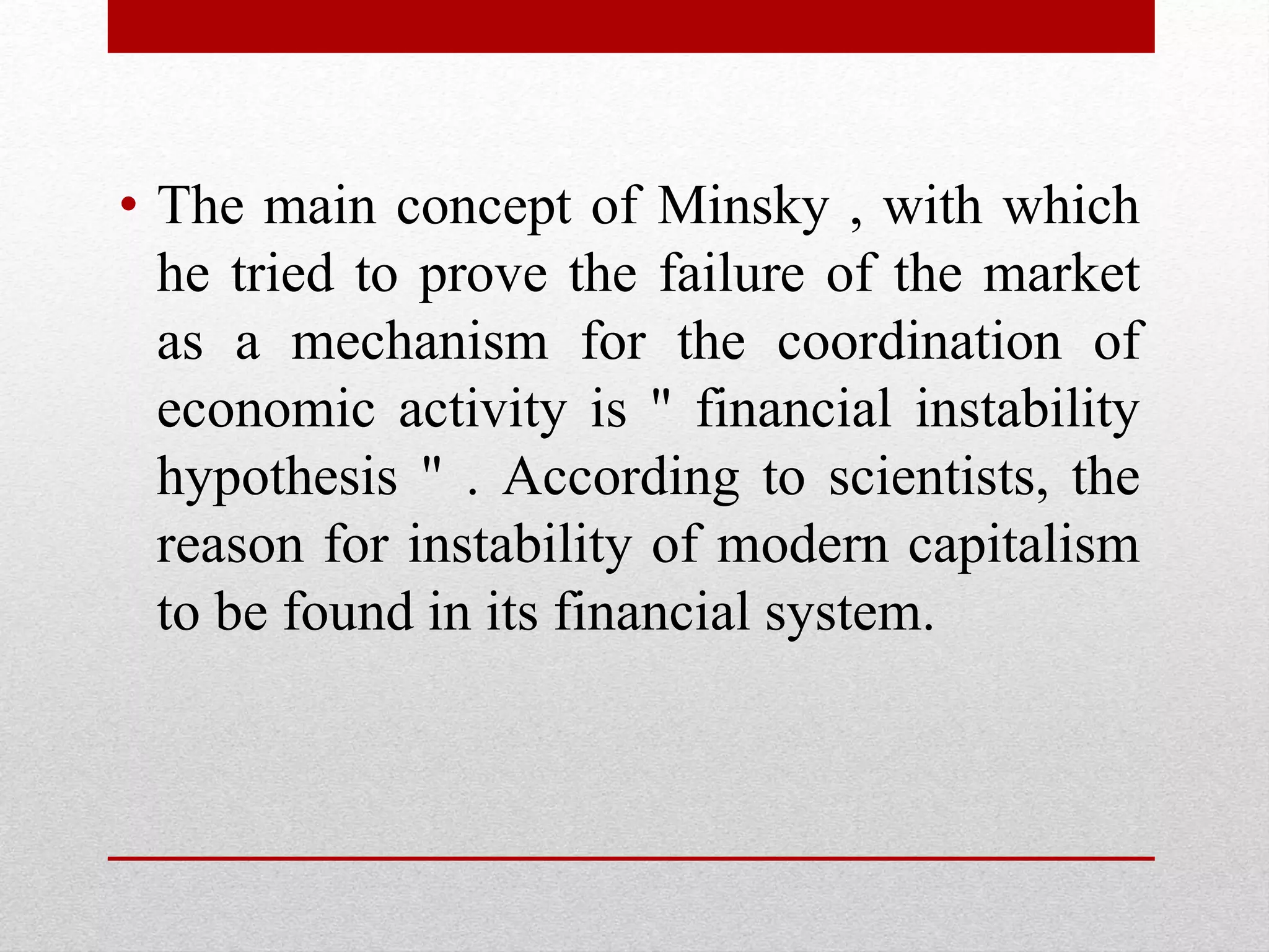 Hyman PHILIP MINSKY | PPTX