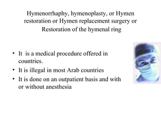 Hymenal Remnants