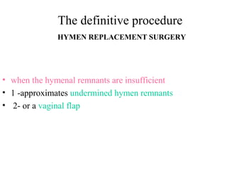 Hymenal Remnants