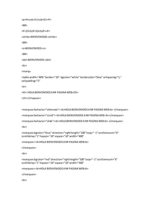 TRABAJOS DE HTML | PDF