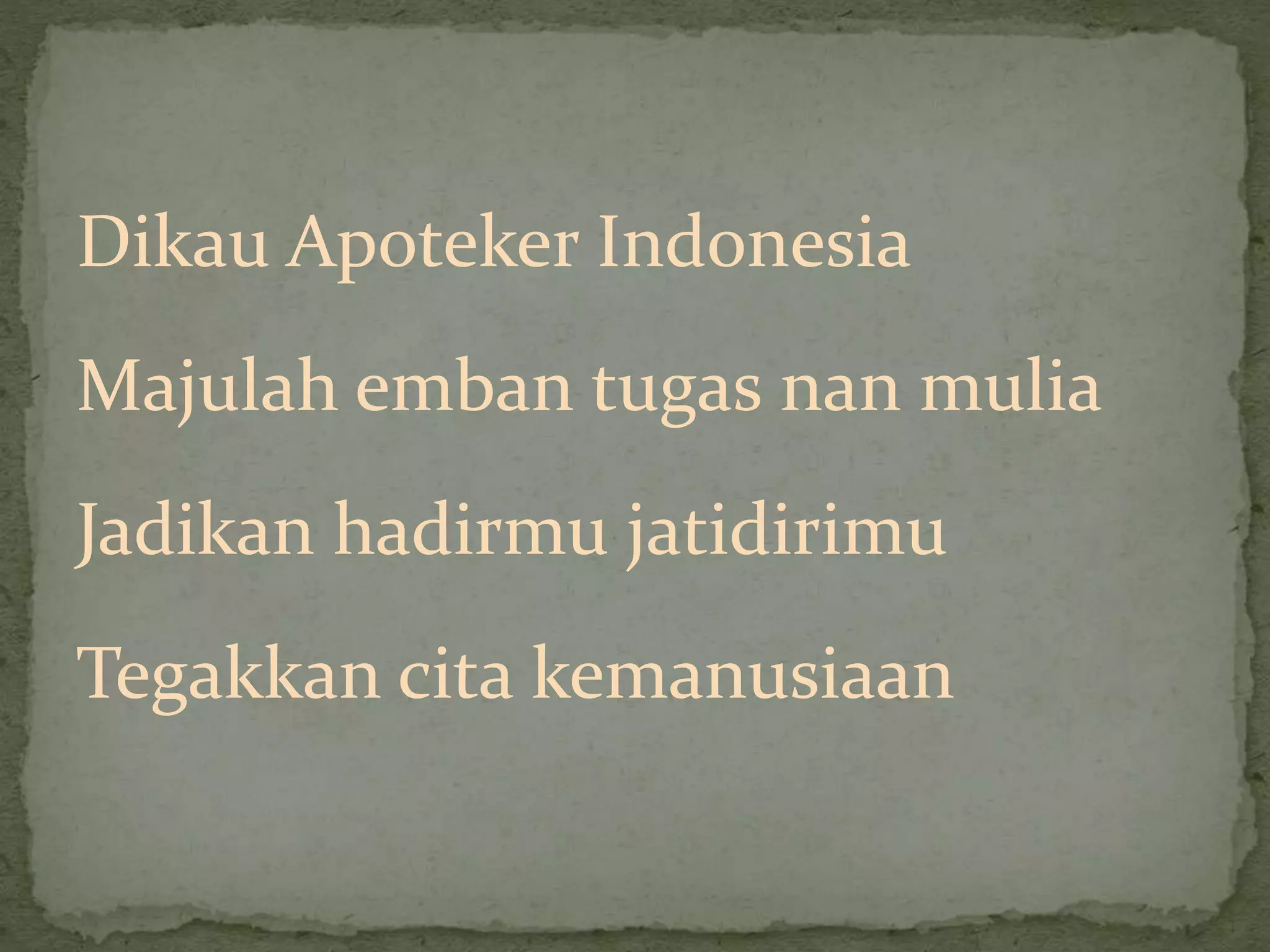Hymne IAI - Ikatan Apoteker Indonesia | PPT Hymne IAI - Ikatan Apoteker Indonesia | PPT
