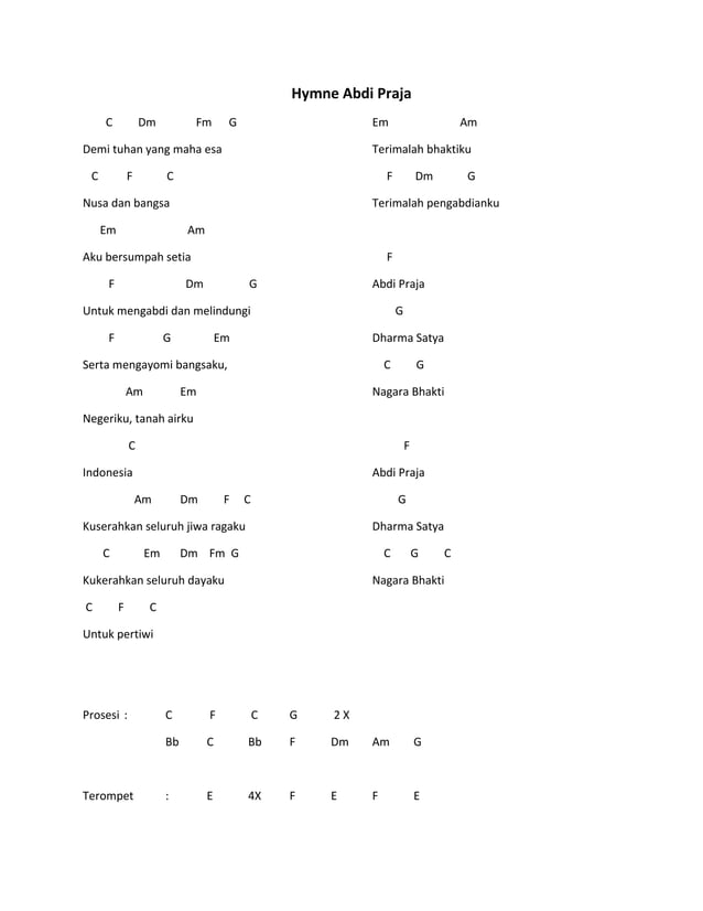 Hymne abdi praja | DOCX