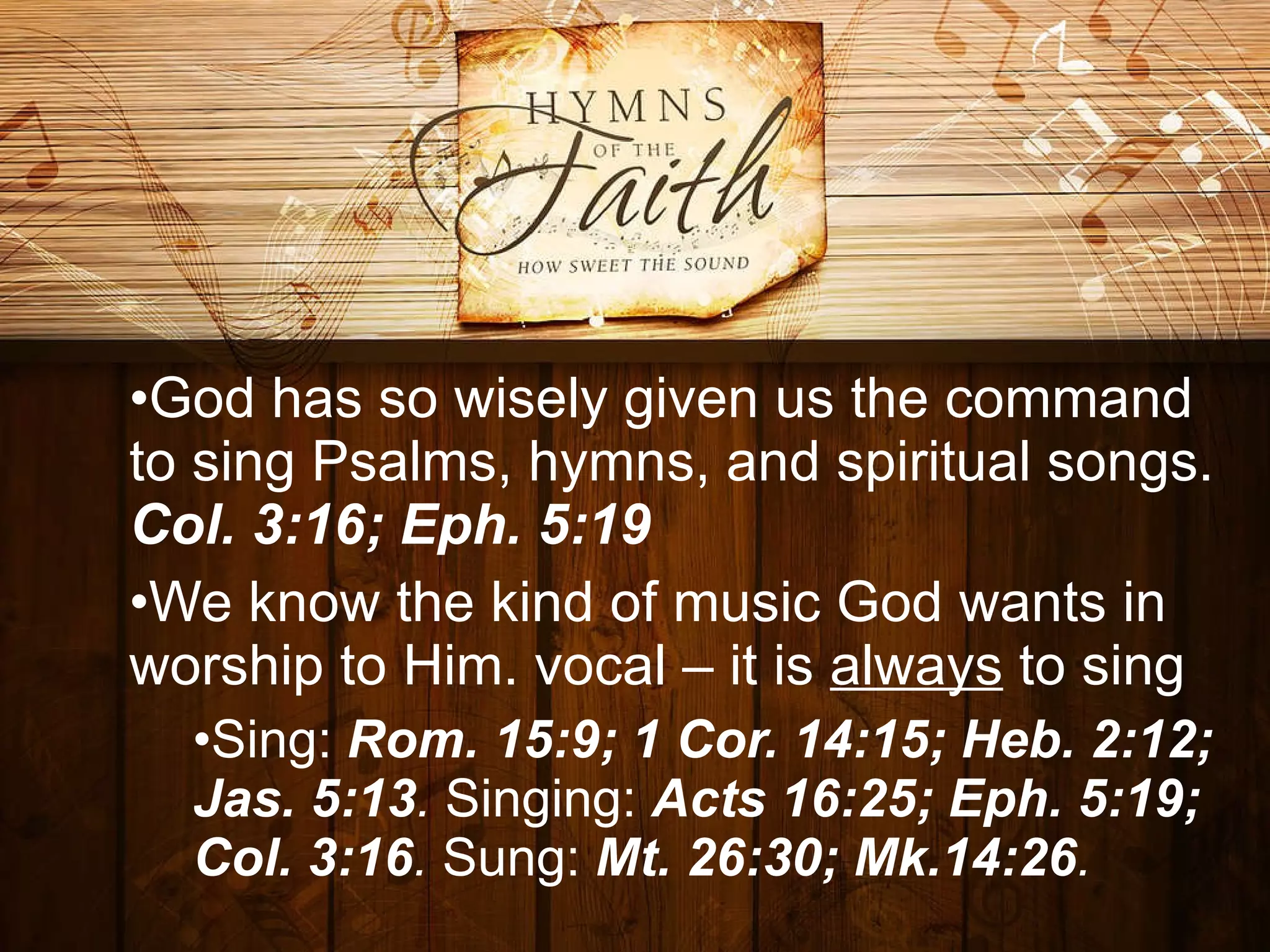 Hymns Of The Faith | PPT