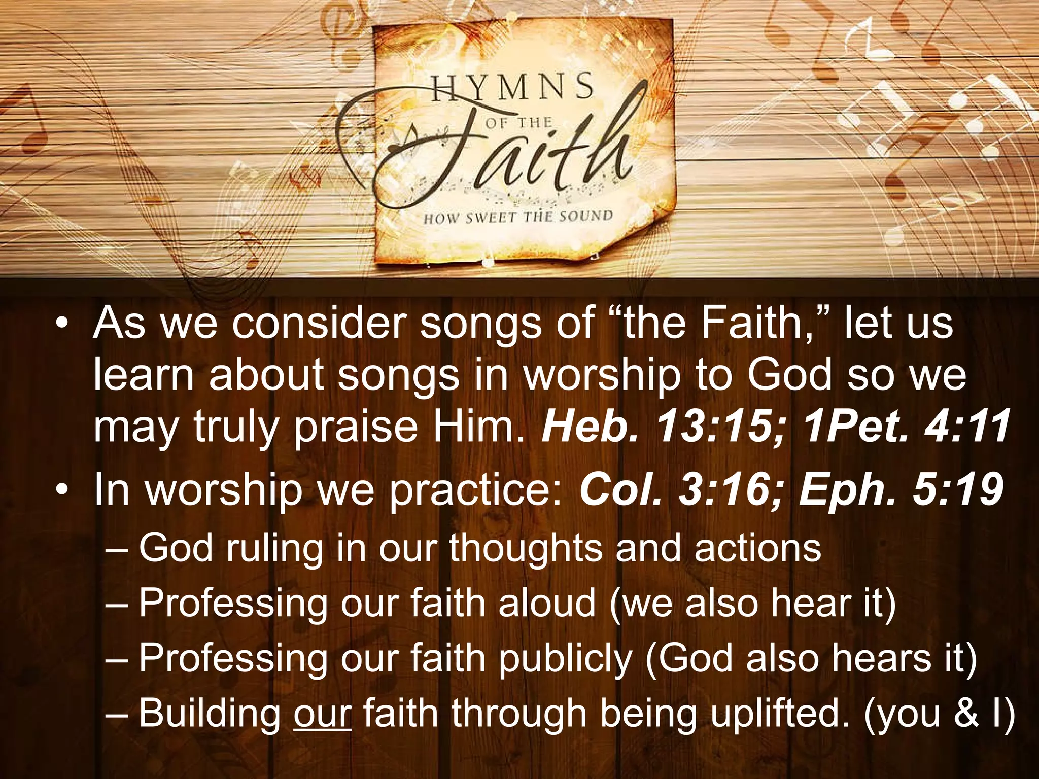 Hymns Of The Faith | PPT | Religious (Music and Audio) | Music