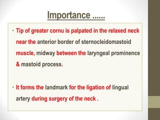Hyoid bone by asif | PPT