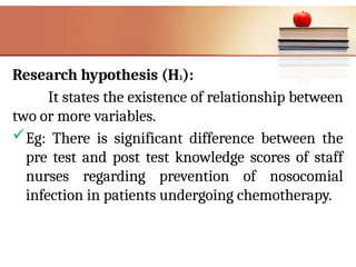 Research Hyopthesis and Research Assumption | PPTX