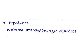 Hyoscine | PDF