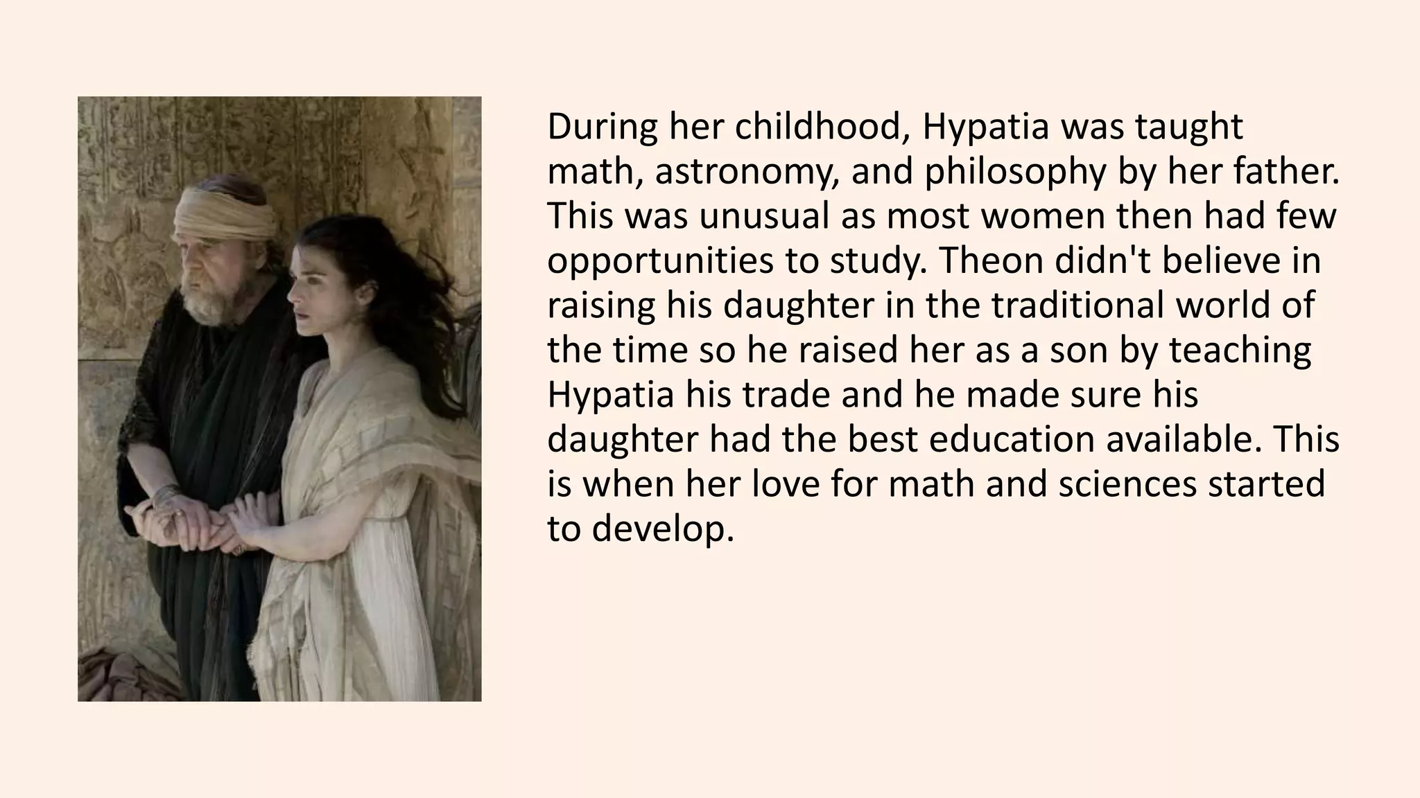 Hypatia - the first woman scientist | PPTX