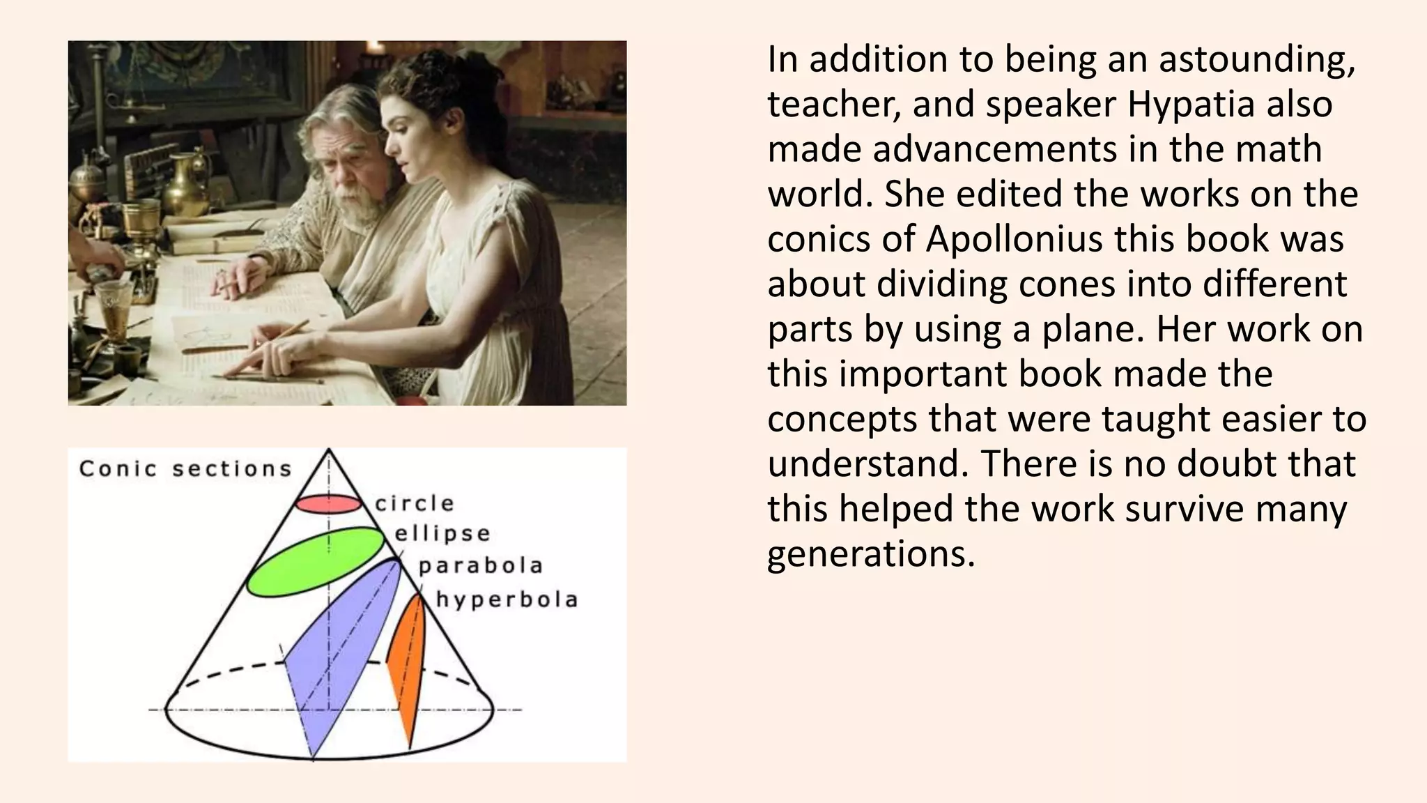 Hypatia - the first woman scientist | PPTX