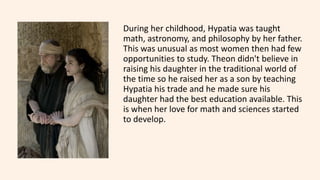 Hypatia - the first woman scientist | PPTX