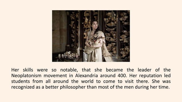 Hypatia - the first woman scientist | PPTX | Science
