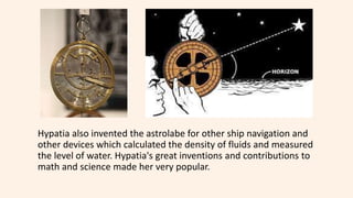 Hypatia - the first woman scientist | PPTX
