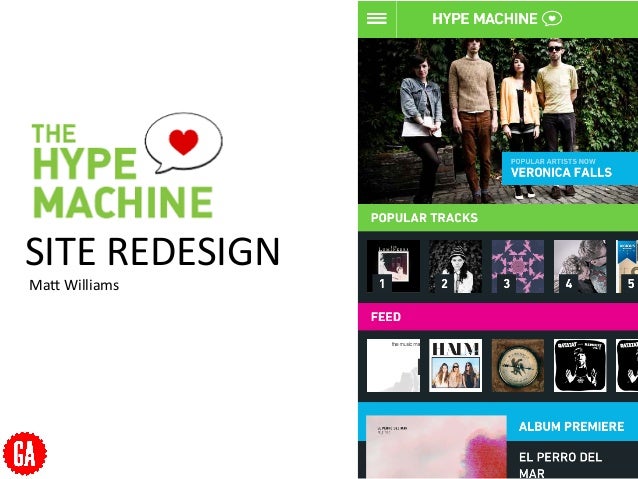 Hype Machine UX Redesign
