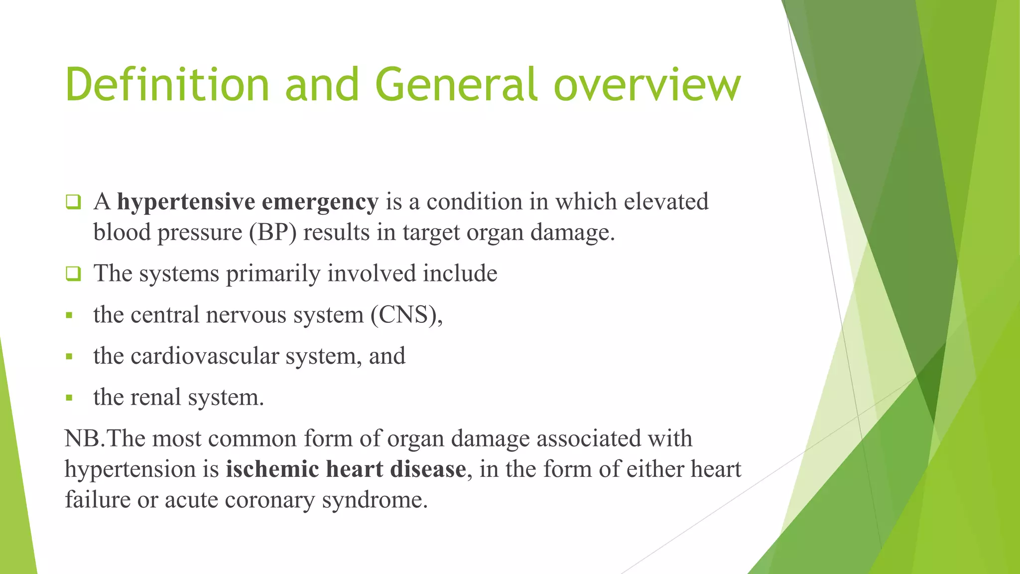 Hypensive urgency and emergency | PPTX