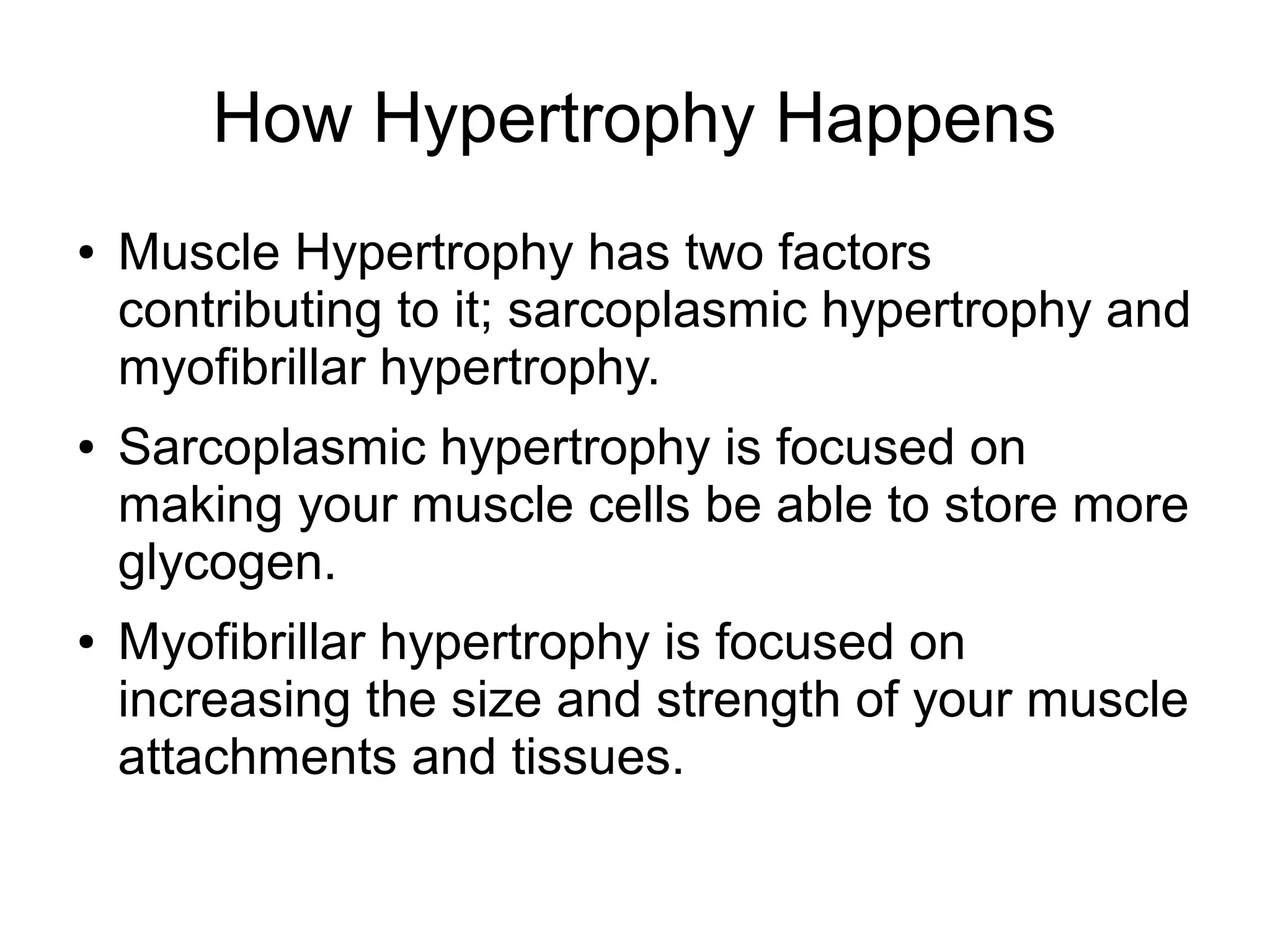 Muscle Hypertrophy | ODP