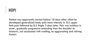 Hyper-CK-emia case presentation medicine | PPTX