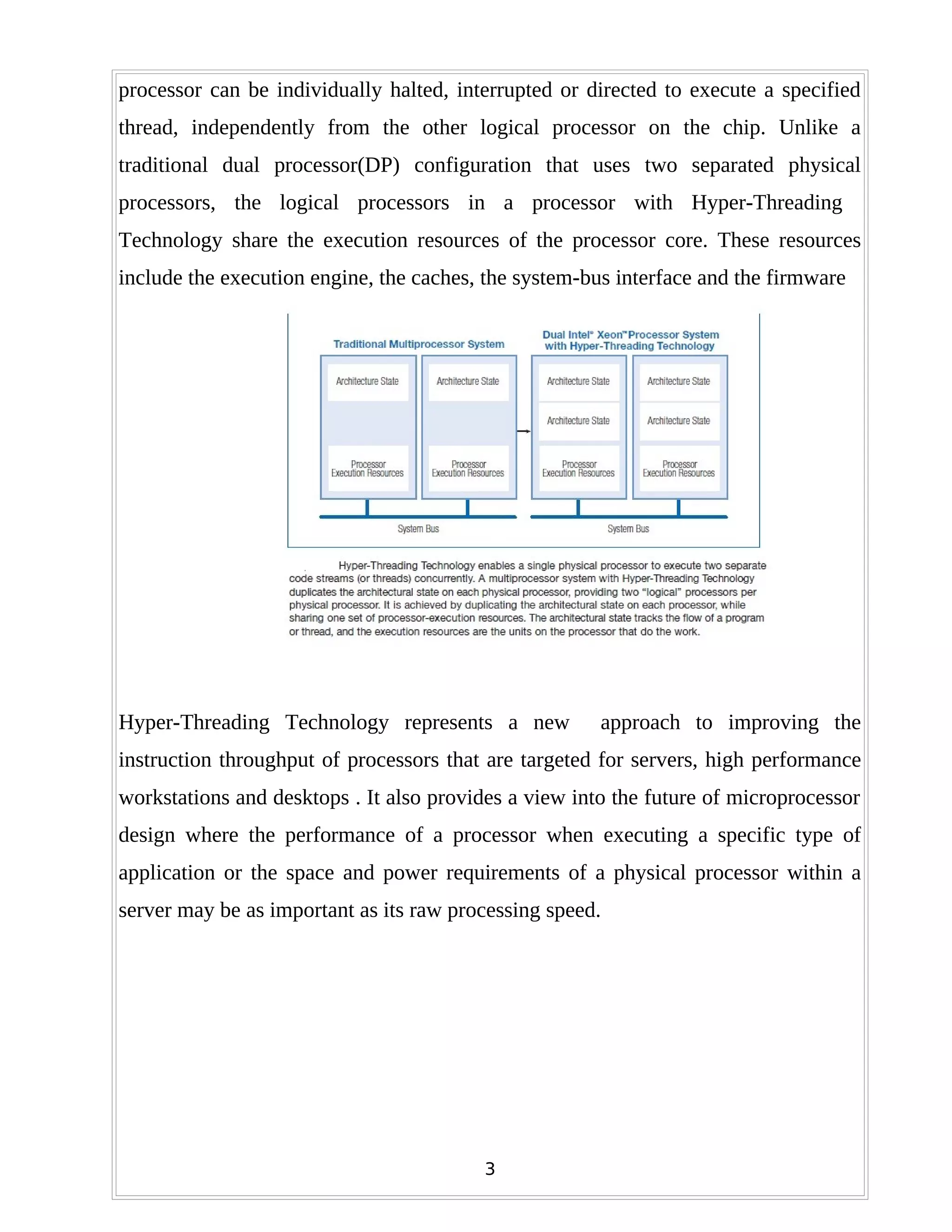 Hyper threading technology | PDF | Operating Systems | Computer Software and Applications