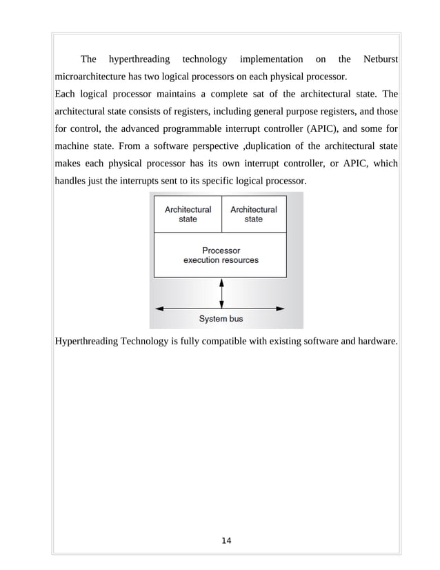 Hyper threading technology | PDF | Operating Systems | Computer ...