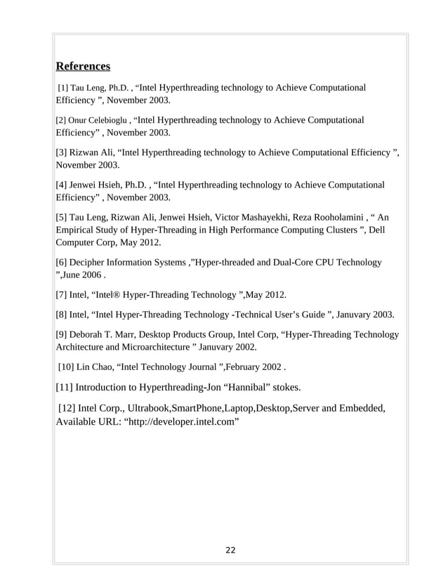 Hyper threading technology | PDF | Operating Systems | Computer Software and Applications