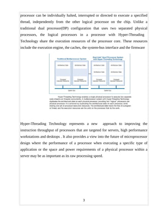 Hyper threading technology | PDF | Operating Systems | Computer Software and Applications