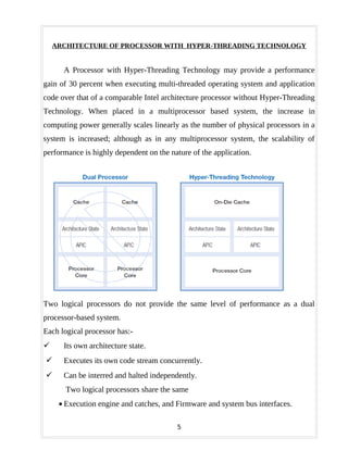 Hyper threading technology | PDF | Operating Systems | Computer Software and Applications