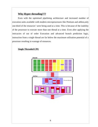 Hyper threading technology | PDF | Operating Systems | Computer Software and Applications