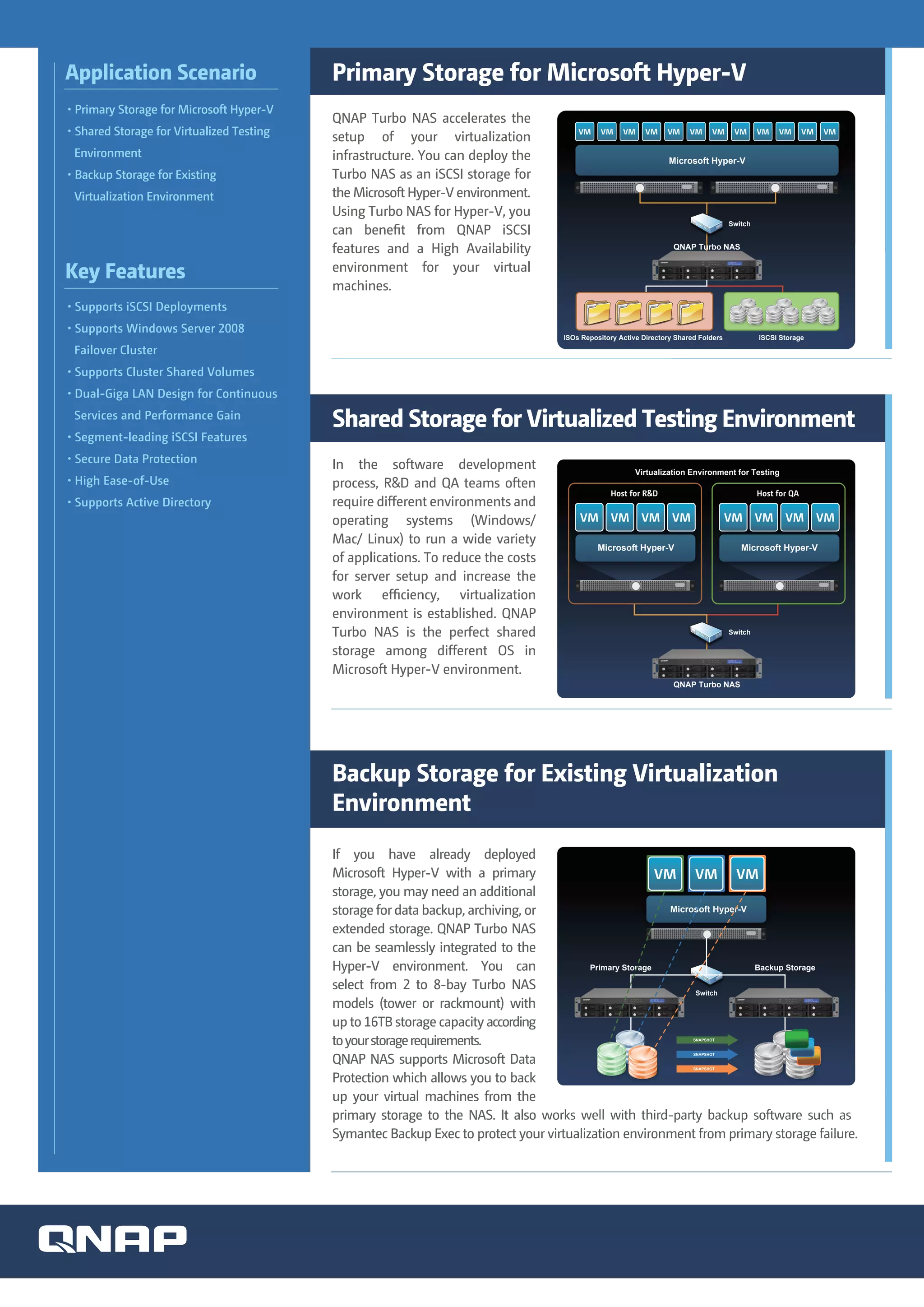 Server Virtualization with QNAP® Turbo NAS and Microsoft® Hyper-V | PDF