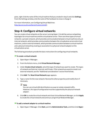 Hyper v getting-started | DOCX