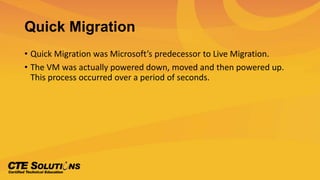 Hyper-v for Windows Server 2012 Live Migration | PPTX | Operating Systems | Computer Software ...