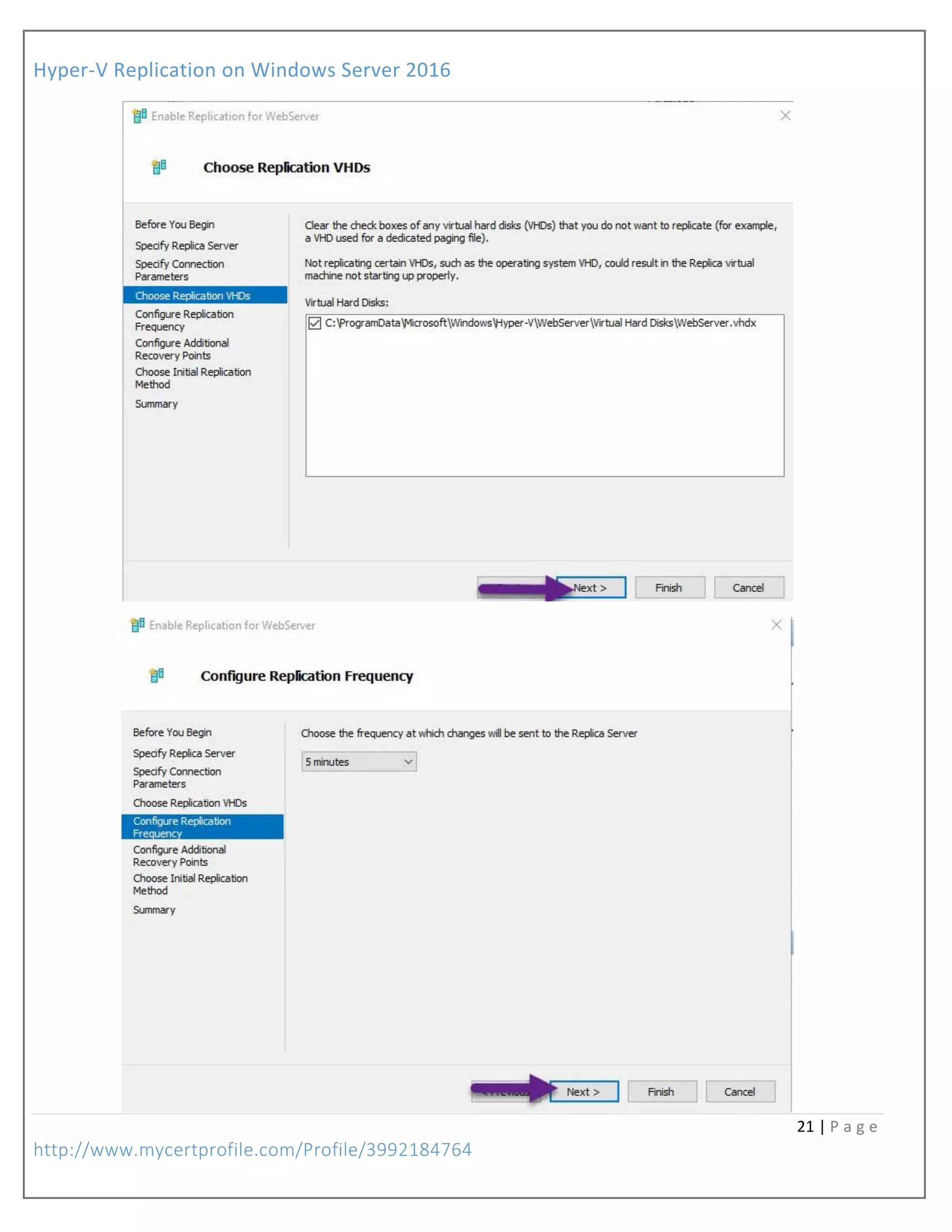 Hyper v replication on windows server 2016 step by step | PDF