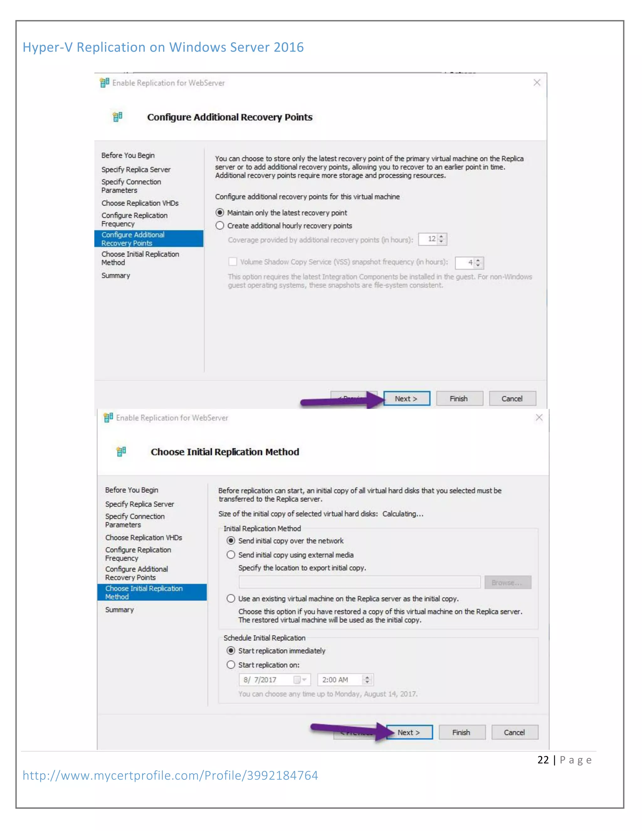 Hyper v replication on windows server 2016 step by step | PDF