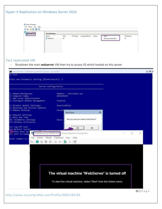 Hyper v replication on windows server 2016 step by step | PDF | Operating Systems | Computer ...