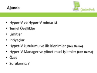 Hyper V Sunum | PPT
