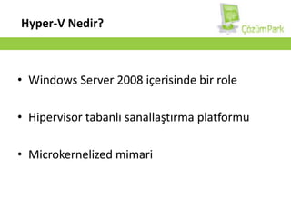 Hyper V Sunum | PPT