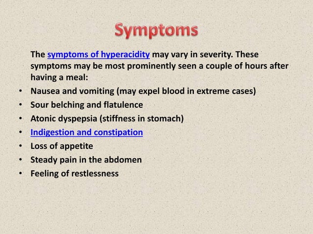 Hyperacidity | PPTX
