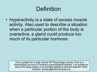 Hyperactivity | PPT | Free Download