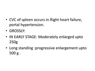 HYPERAEMIA congrstion haemoorhage cvc spleen | PPT