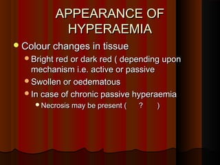 Hyperaemia, congestion and haemorrhage | PPT